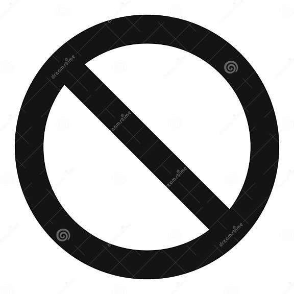 Cursor Stop Element Icon, Simple Black Style Stock Vector ...