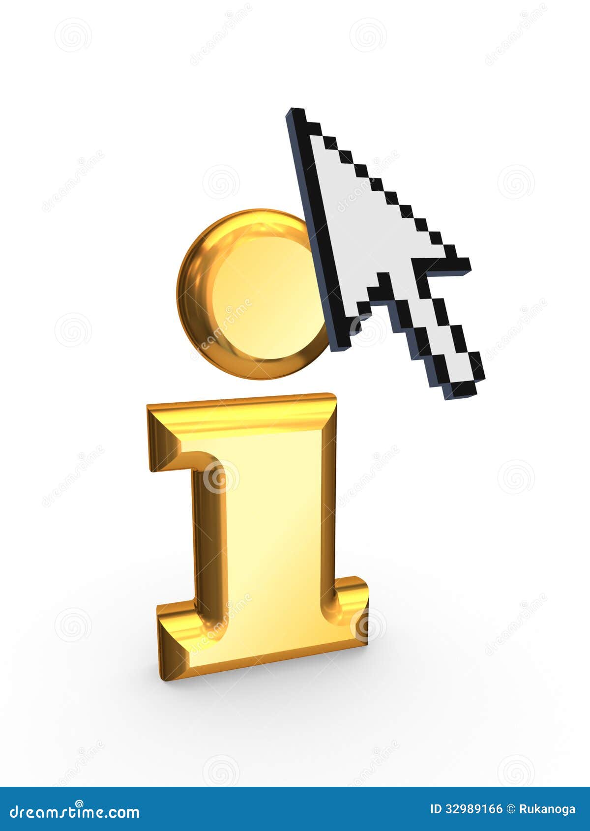 Cursor and symbol of Info. stock illustration. Illustration of document ...