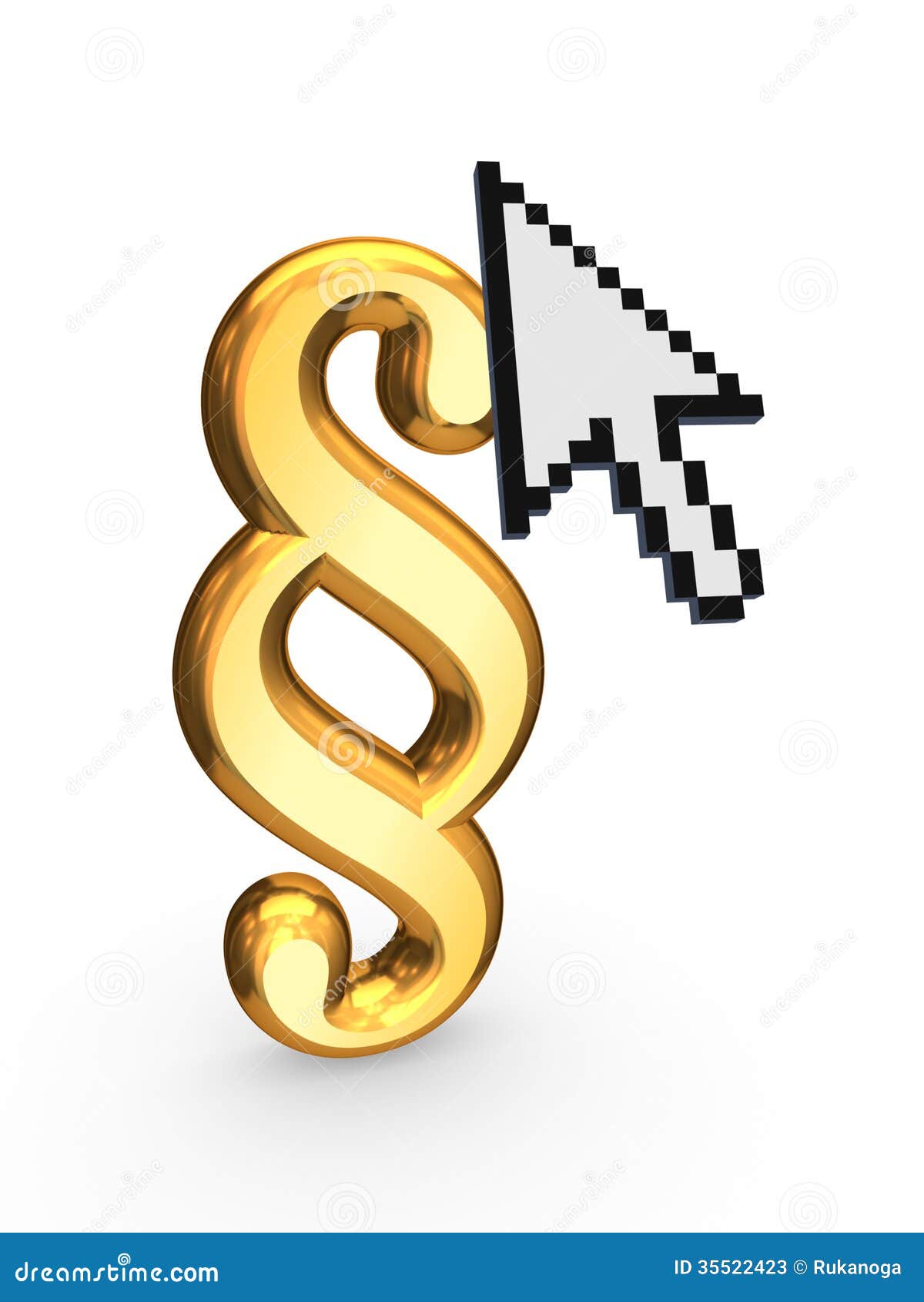 Cursor and Symbol of Paragraph. Stock Illustration - Illustration of ...