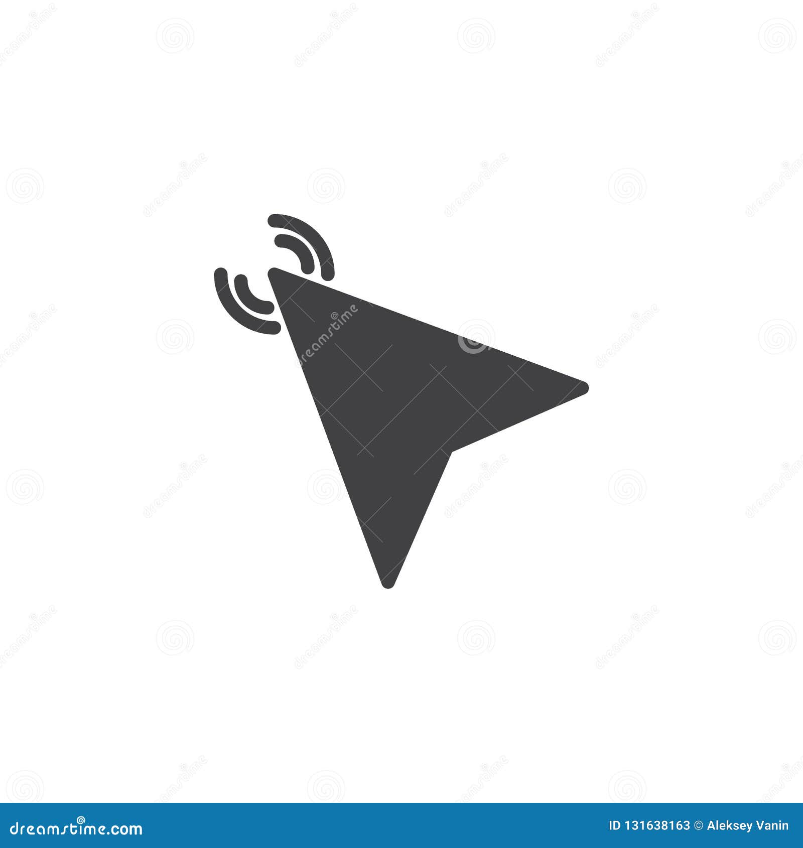 Cursor Tap Clicking Vector Icon Stock Vector - Illustration of point ...