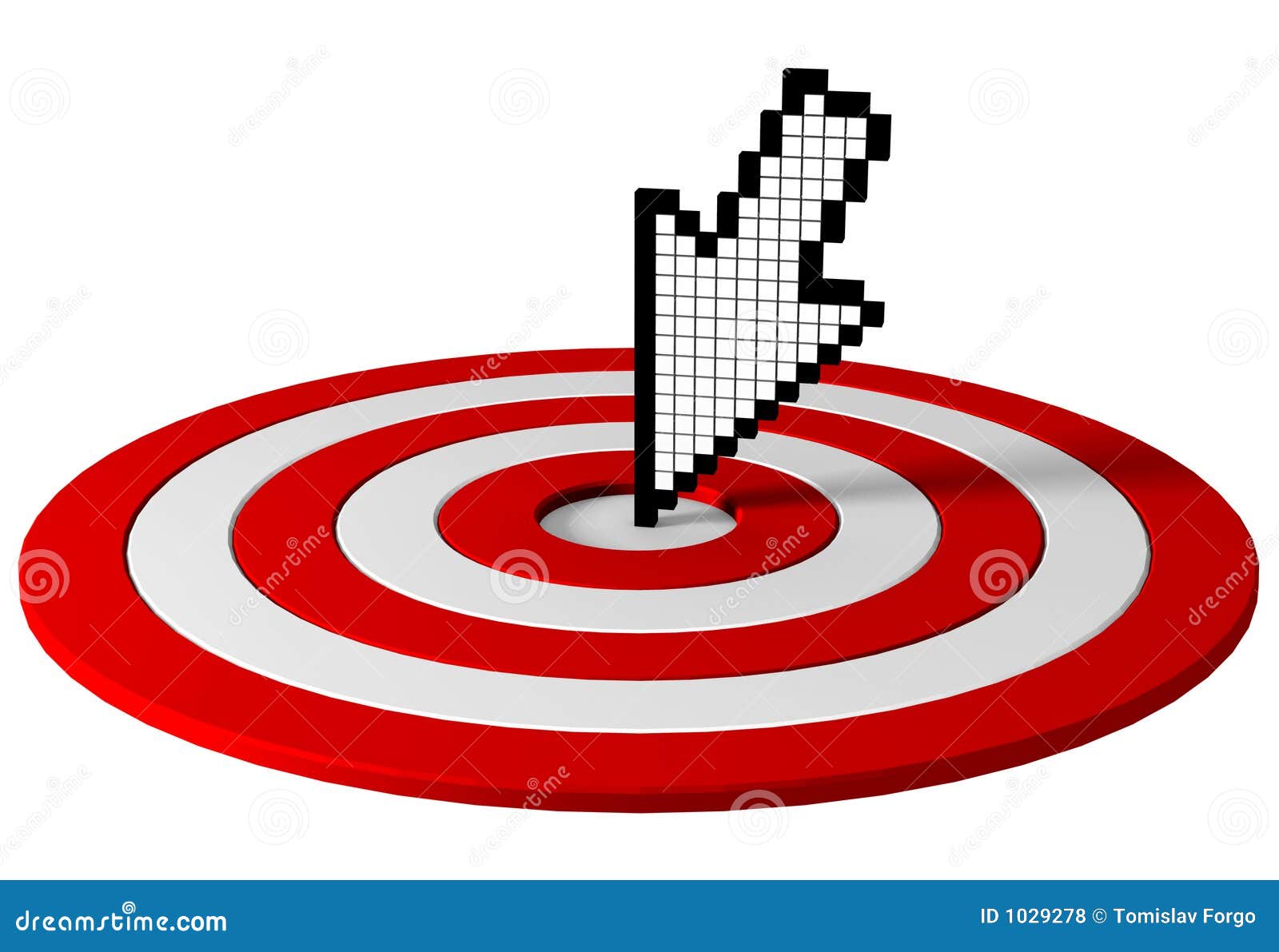 Cursor on target stock illustration. Illustration of centre - 1029278