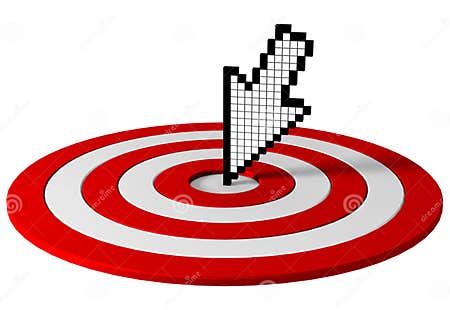 Cursor on target stock illustration. Illustration of centre - 1029278
