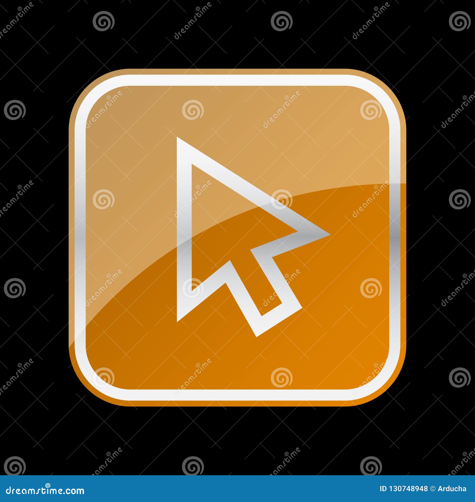 Cursor-Taste Vector Illustrationssymbol Stock Abbildung - Illustration ...