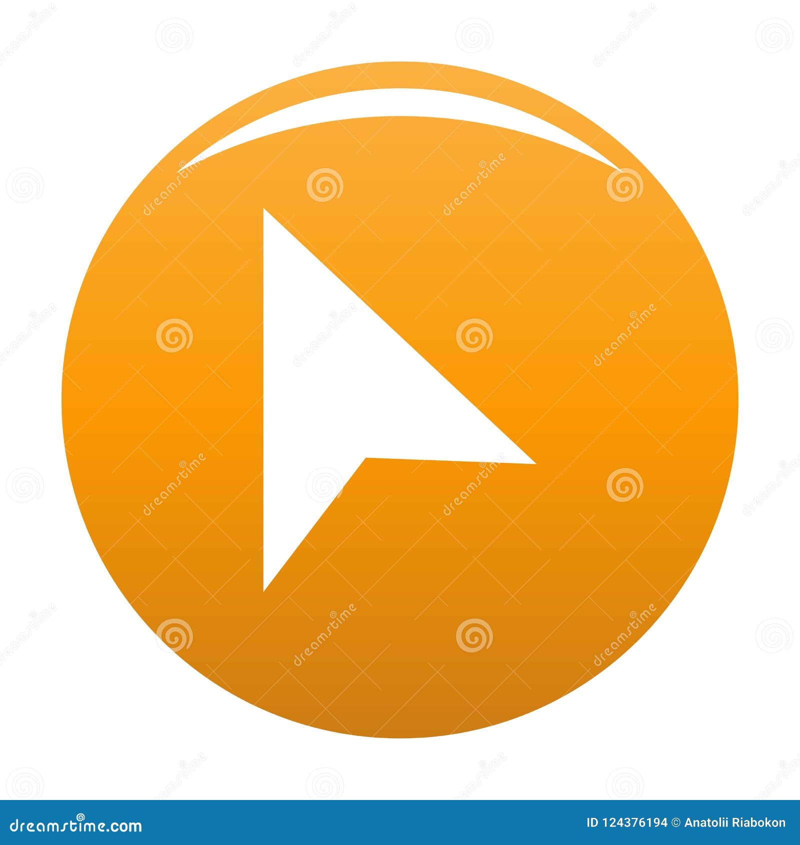 Cursor Trendy Element Icon Orange Stock Illustration - Illustration of ...