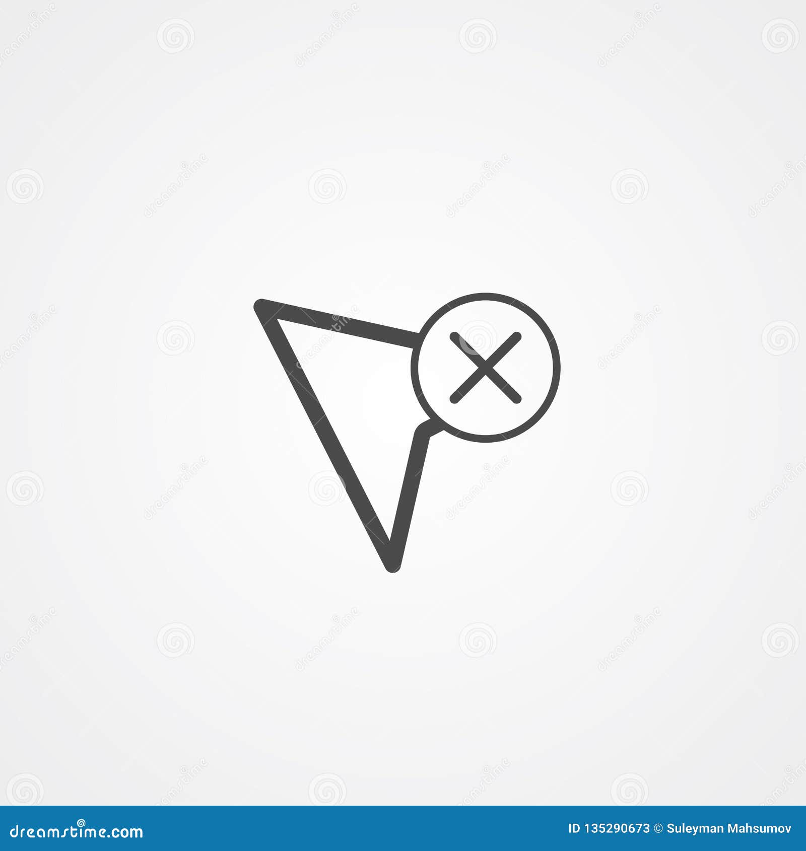 Cursor Vector Icon Sign Symbol Stock Vector - Illustration of page ...