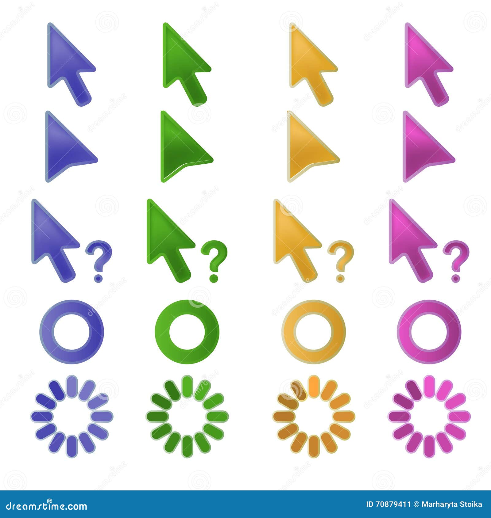 The Cursor, Waiting, Loading. Computer Icons Vector. Stock Vector ...