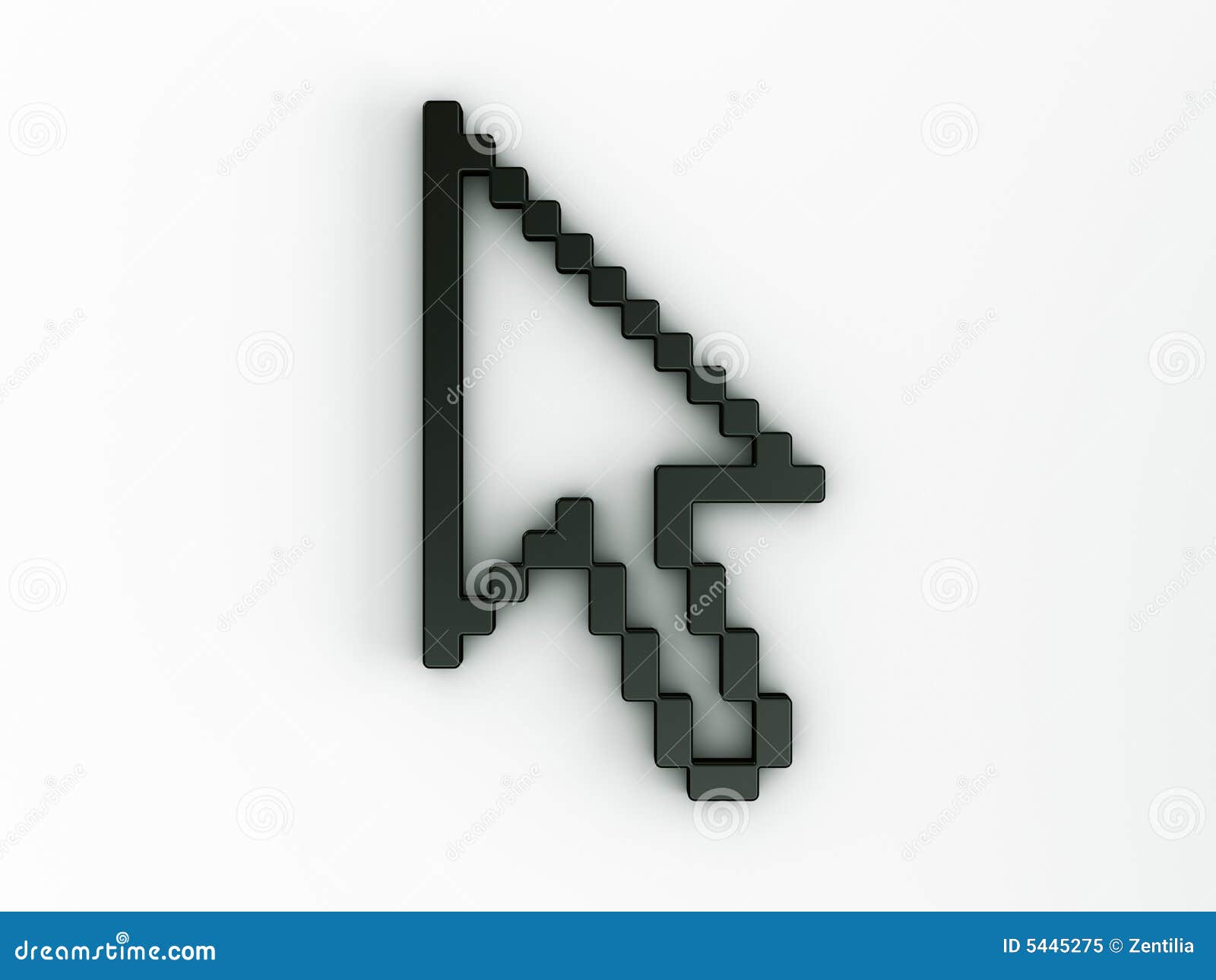 Cursore Del Mouse Della Freccia in 3d Illustrazione di Stock ...