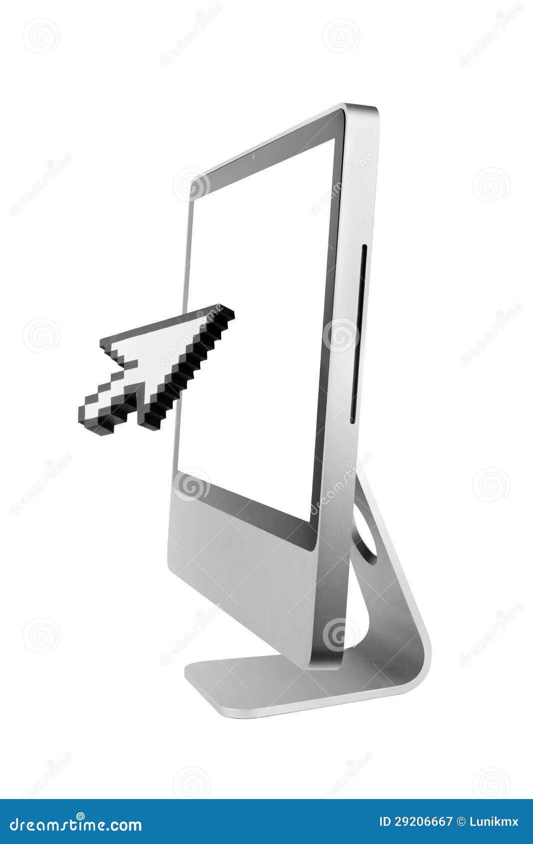 Cursore Della Freccia in Un Computer Immagine Stock - Immagine di ...