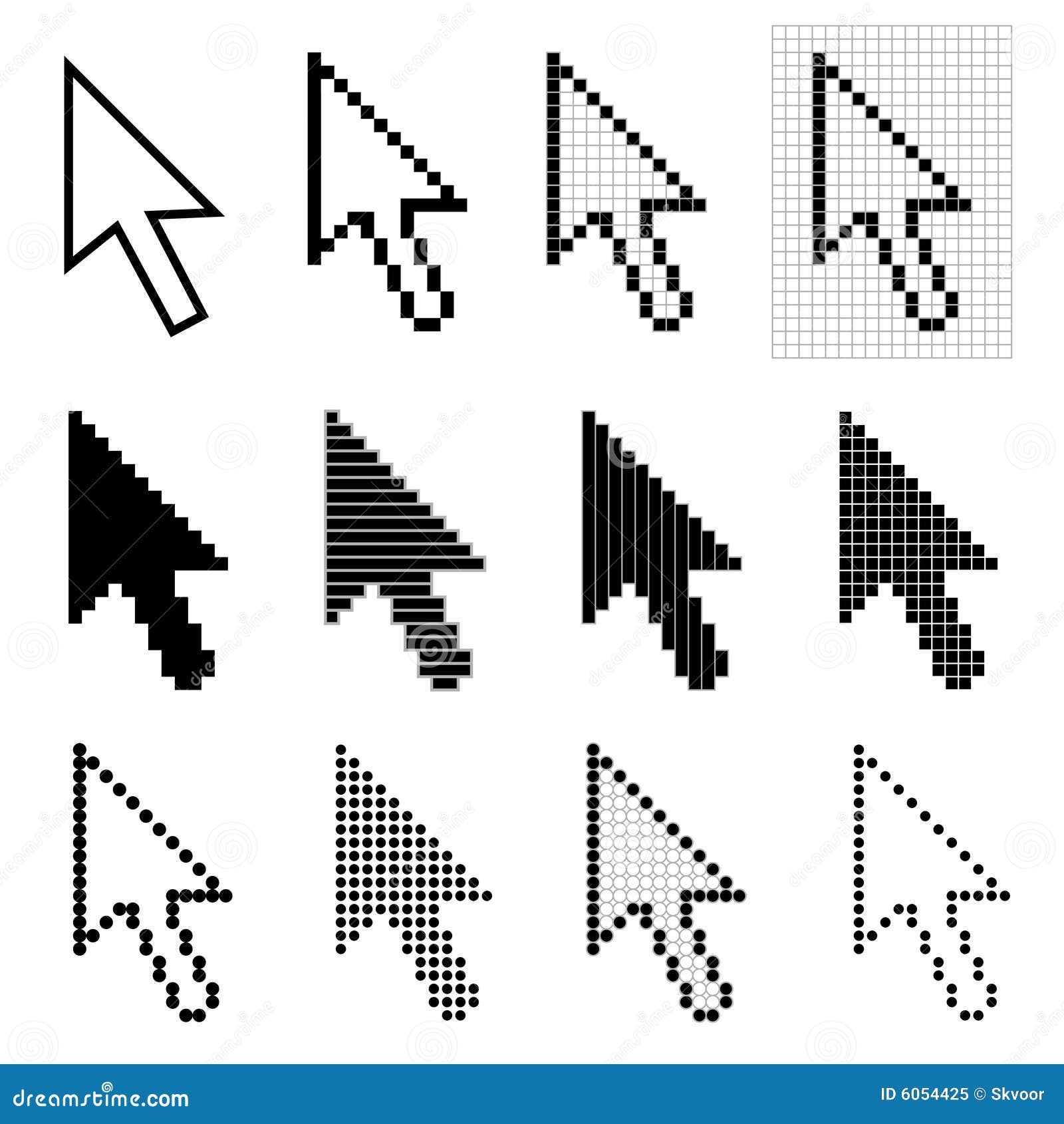 Cursori Della Freccia Del Mouse Illustrazione Vettoriale ...