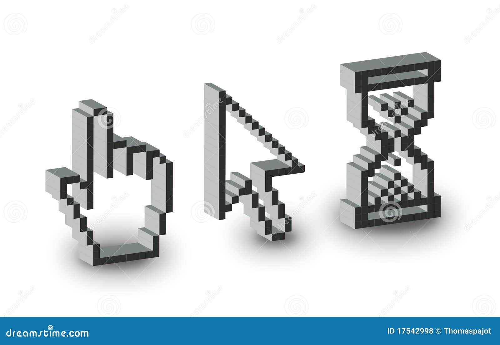 Cursors stock illustration. Illustration of white, roll - 17542998