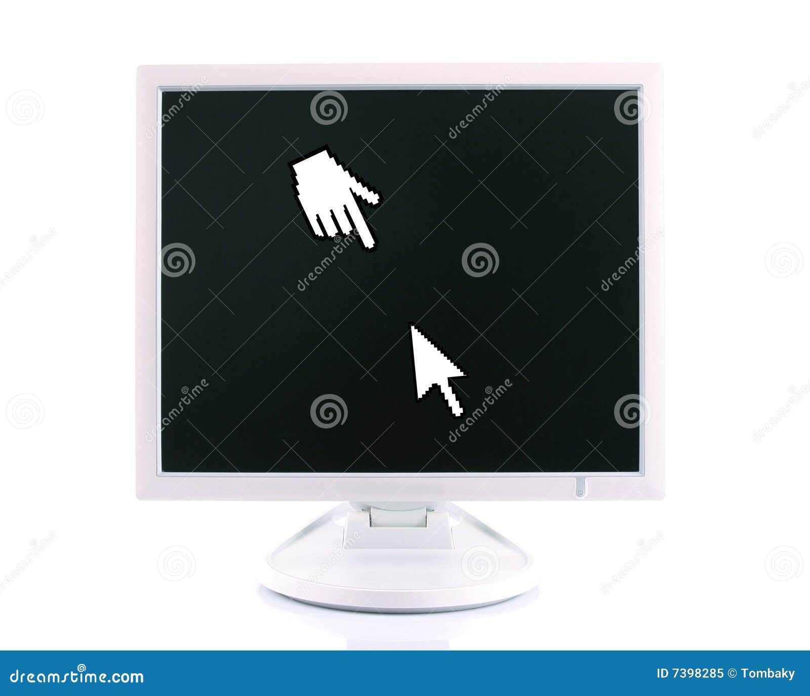 Hand Cursors Typing On Laptop Stock Photography | CartoonDealer.com ...