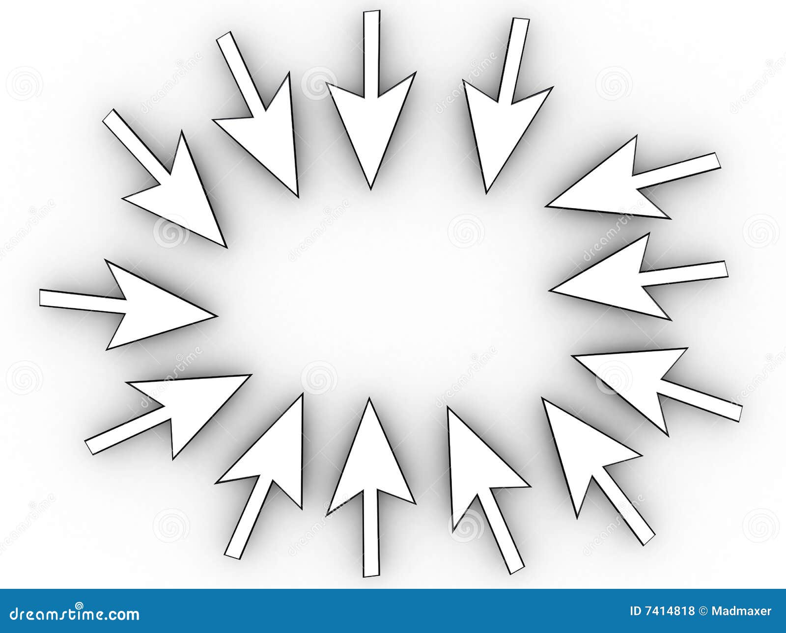 Cursors frame stock illustration. Illustration of click - 7414818