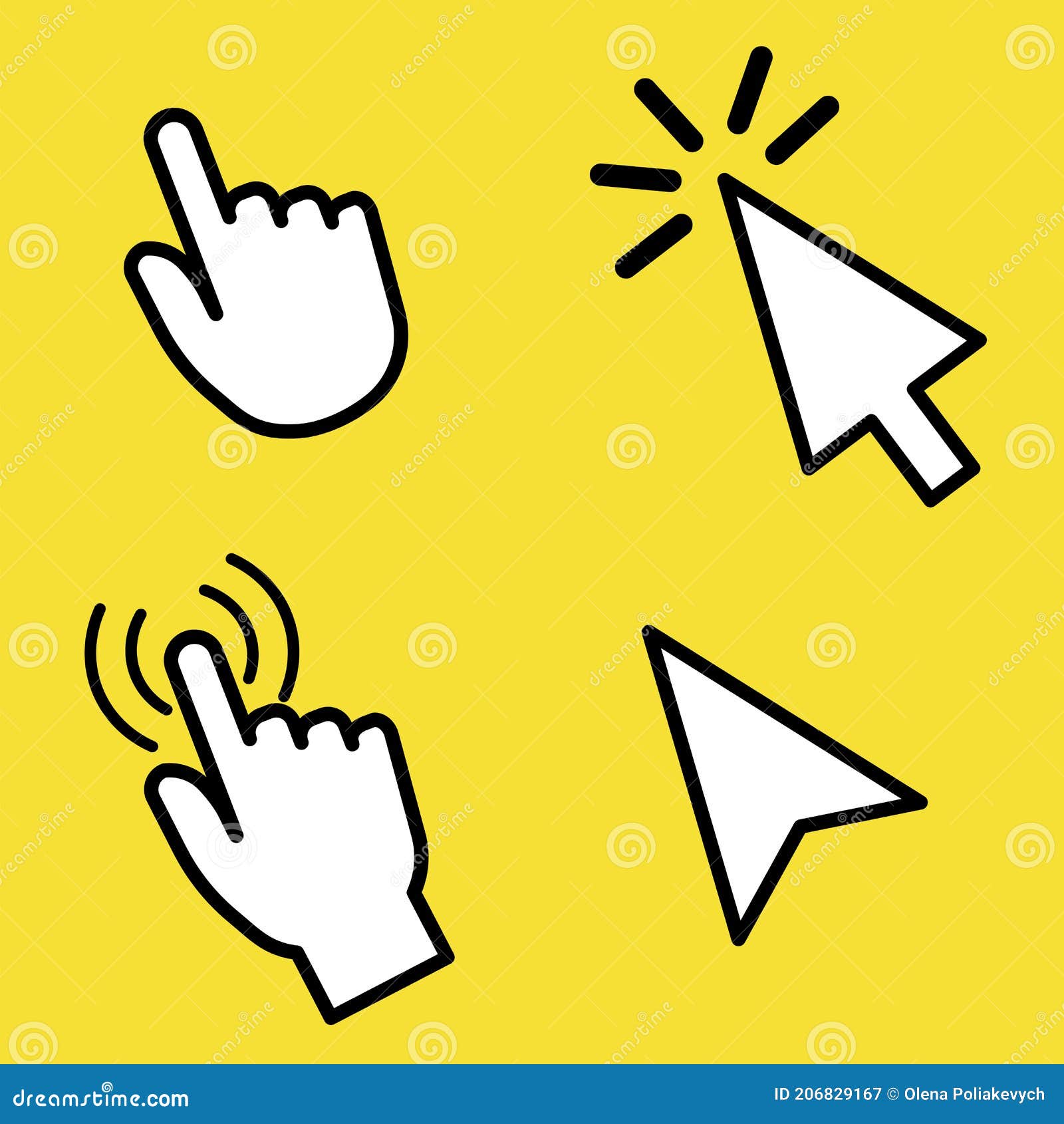 Image Of Cursors Over Social Media Icons And Numbers On White Banners ...