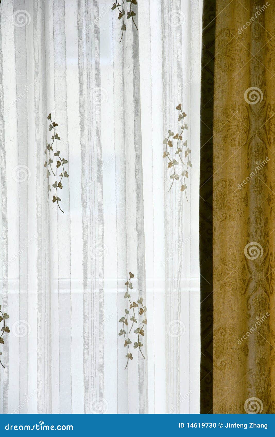 Curtain stock photo. Image of flowers, fabrics, design - 14619730