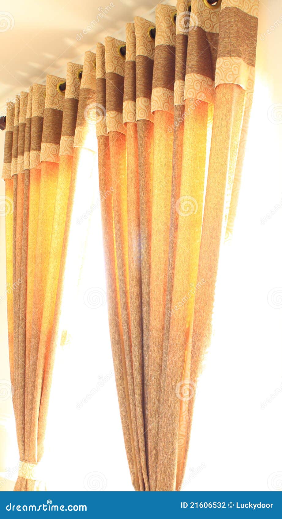 Curtain stock photo. Image of open, curtain, luxury, decorate - 21606532