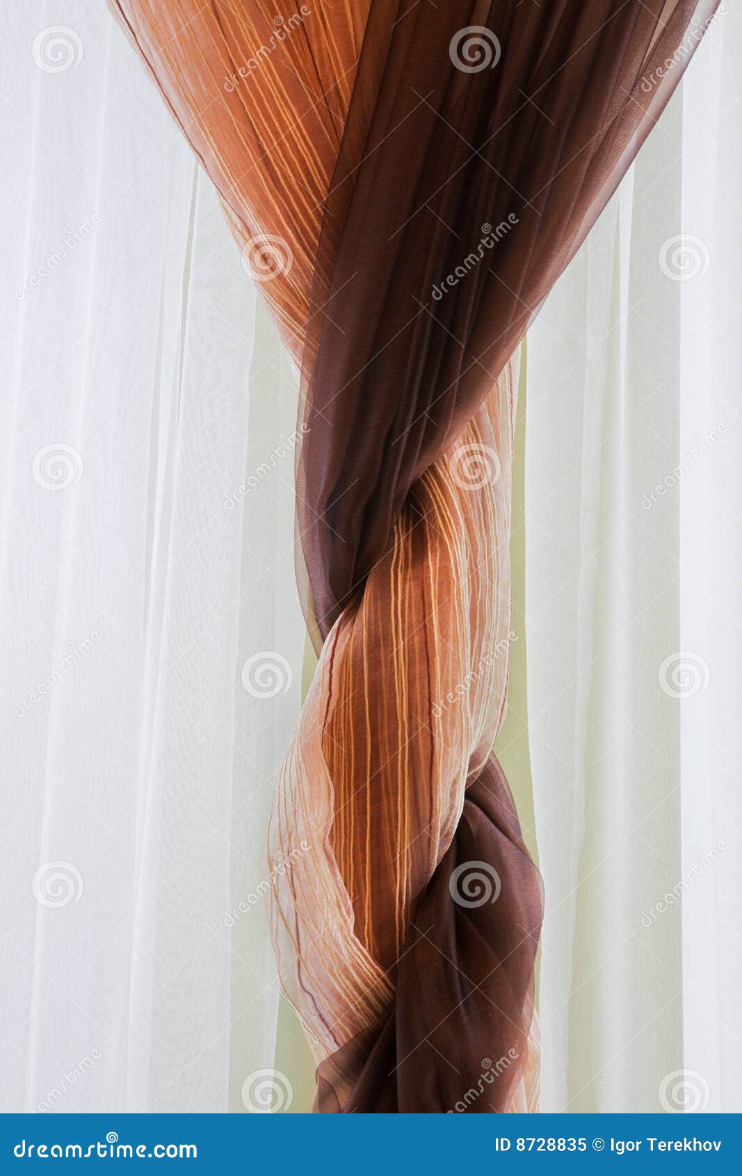 Curtain stock image. Image of classical, ornament, fabric - 8728835