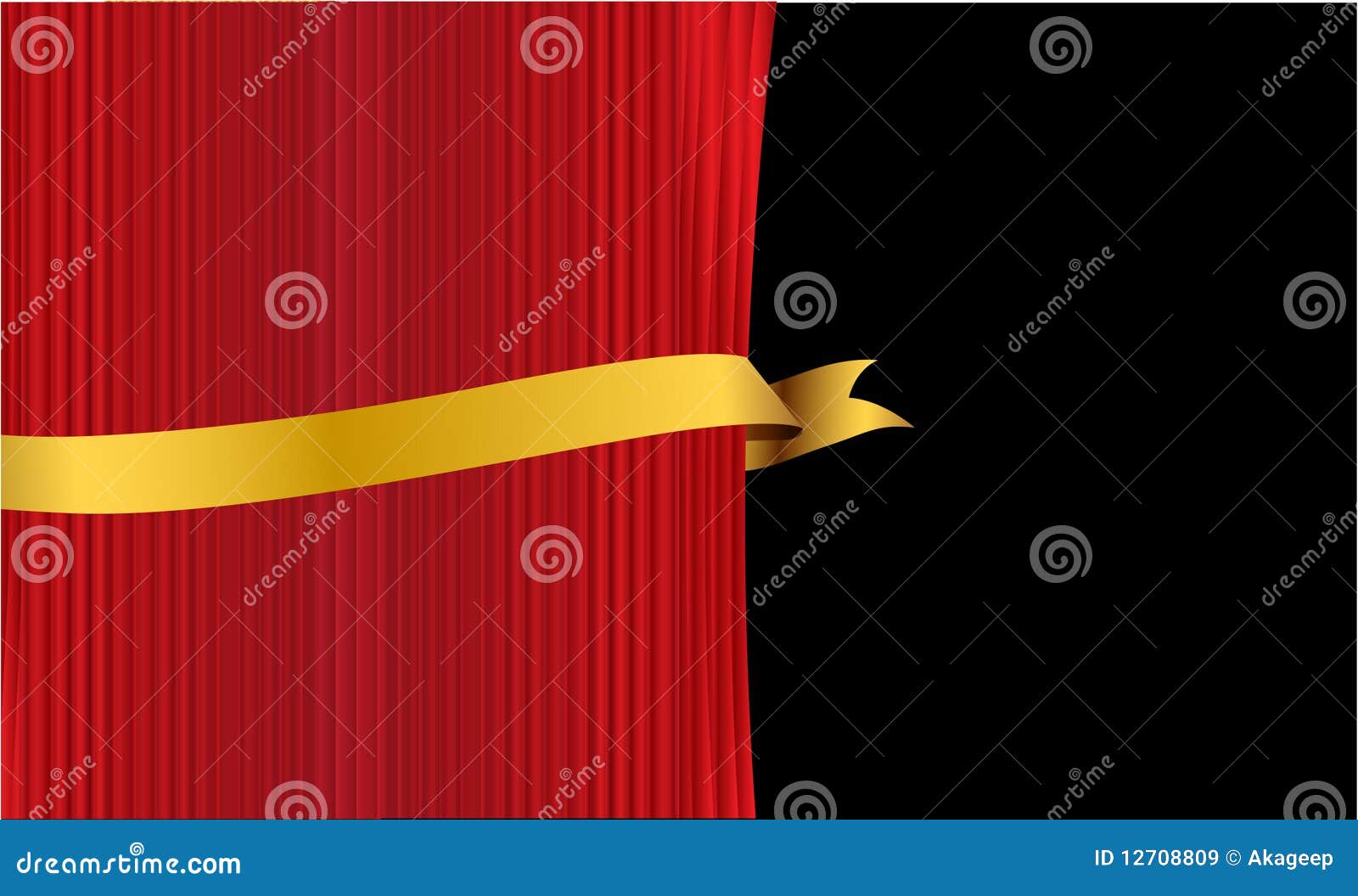Curtain with banner stock vector. Illustration of classic - 12708809