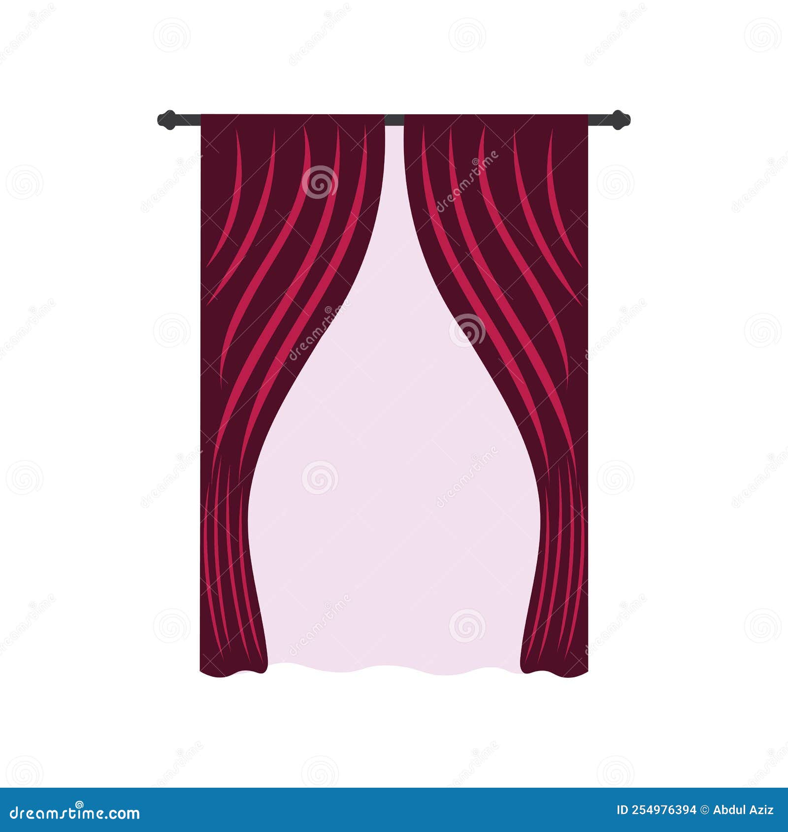 Curtain Illustrator Icon Free Stock Vector - Illustration of icon ...