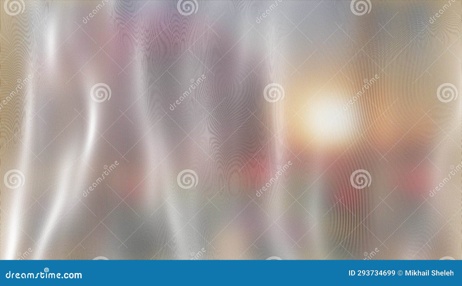 A Curtain Made of Translucent Material Flutters in Front of the Window ...