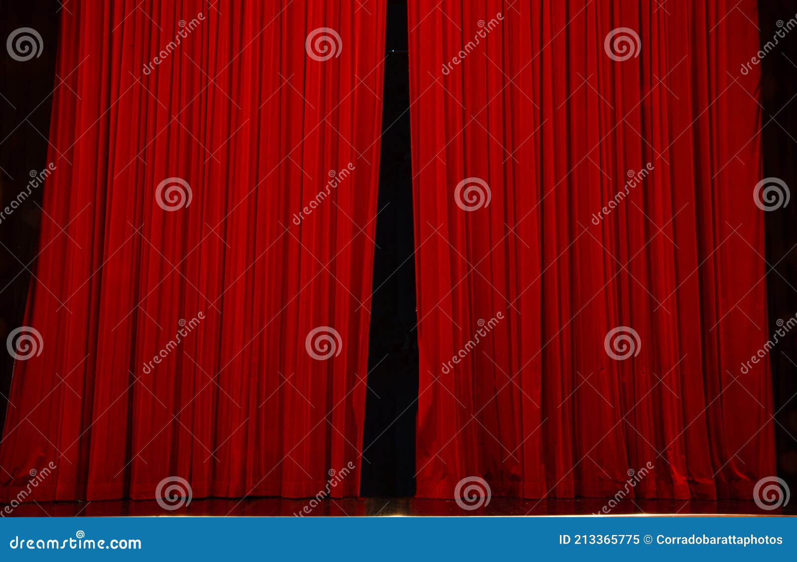 The Curtain Opens, the Show is about To Start Stock Image - Image of ...