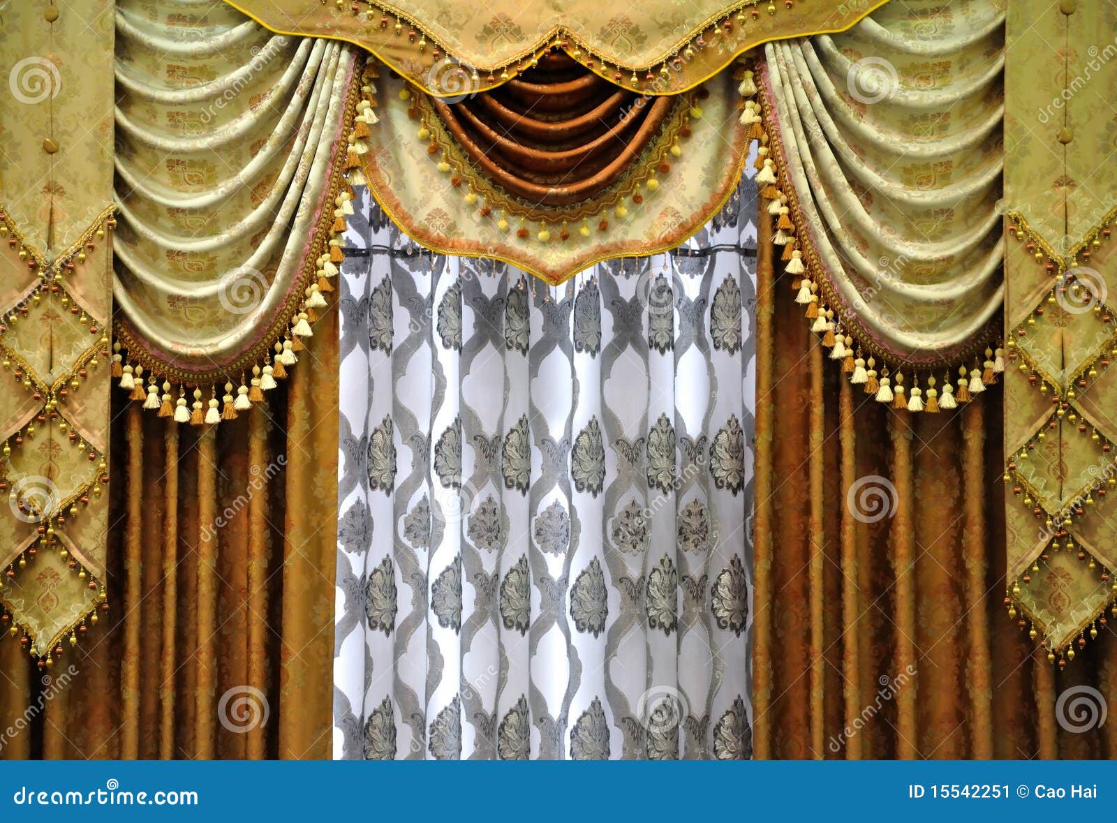 Curtain pattern stock image. Image of curtain, home, symmetry - 15542251
