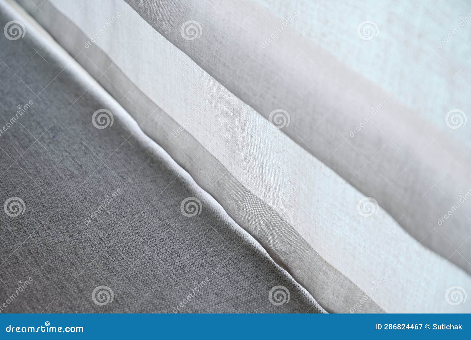 Close Up Curtain in the Room, Interior Design Stock Image - Image of ...