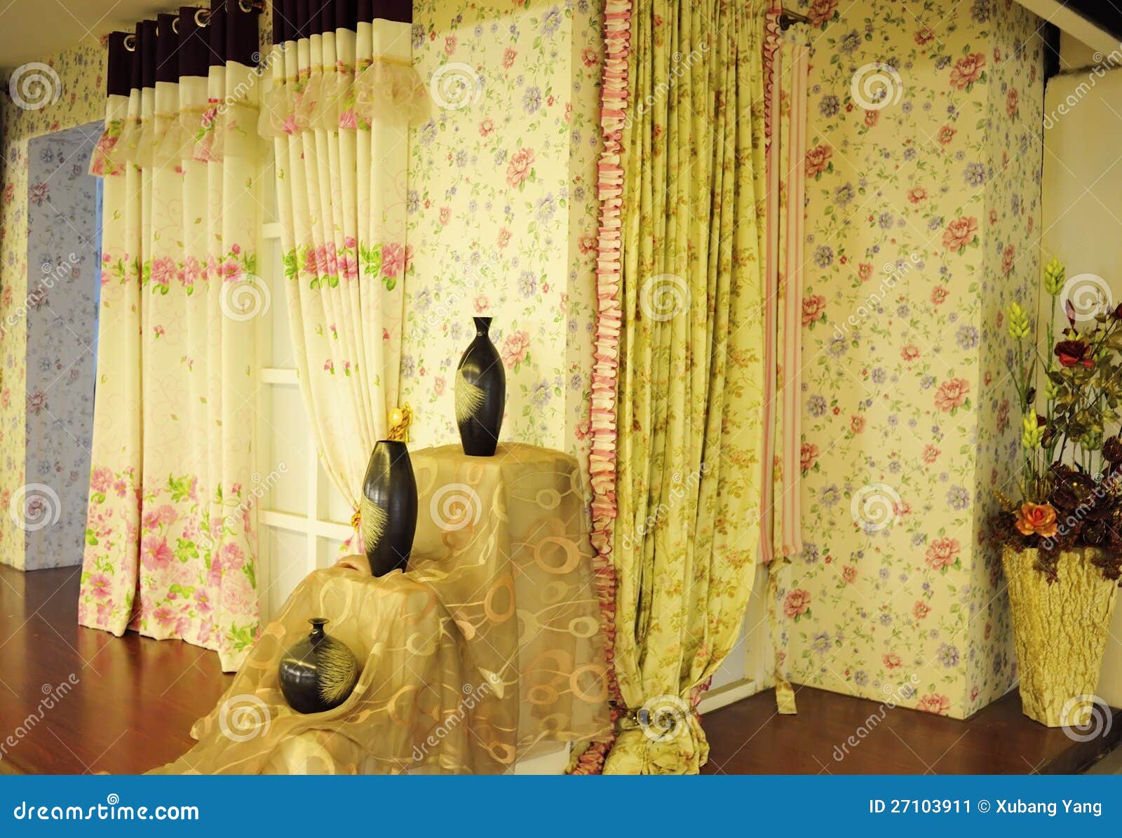 Curtain shop stock image. Image of style, waving, hanging - 27103911