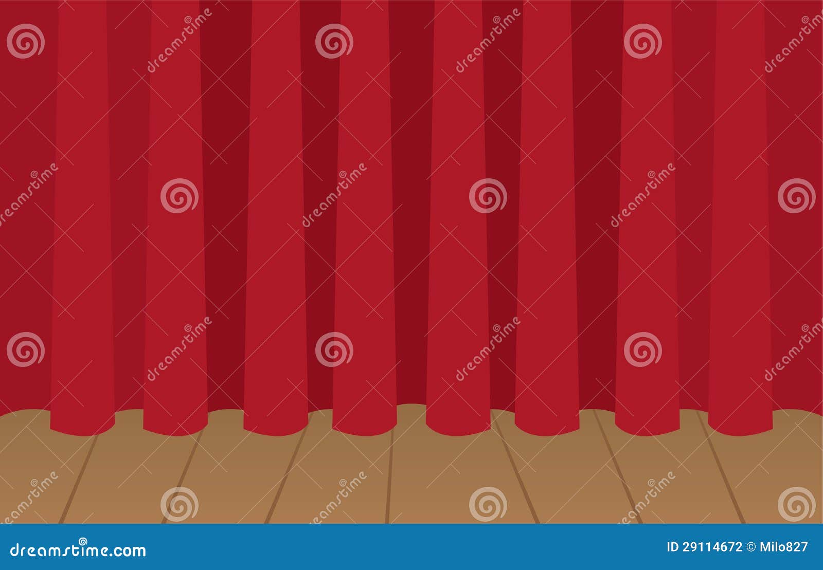 Curtain Stage Closed stock vector. Illustration of brown - 29114672