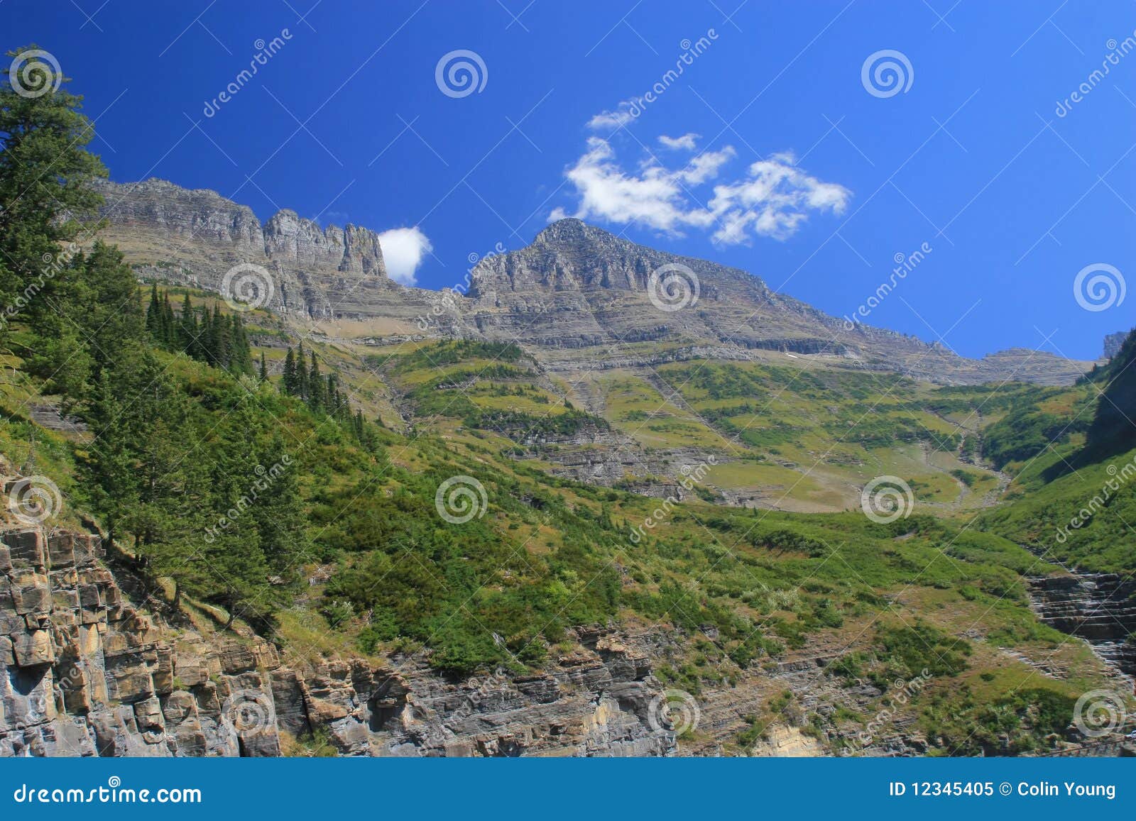 Curtain Wall Notch stock image. Image of curtain, cliffs - 12345405
