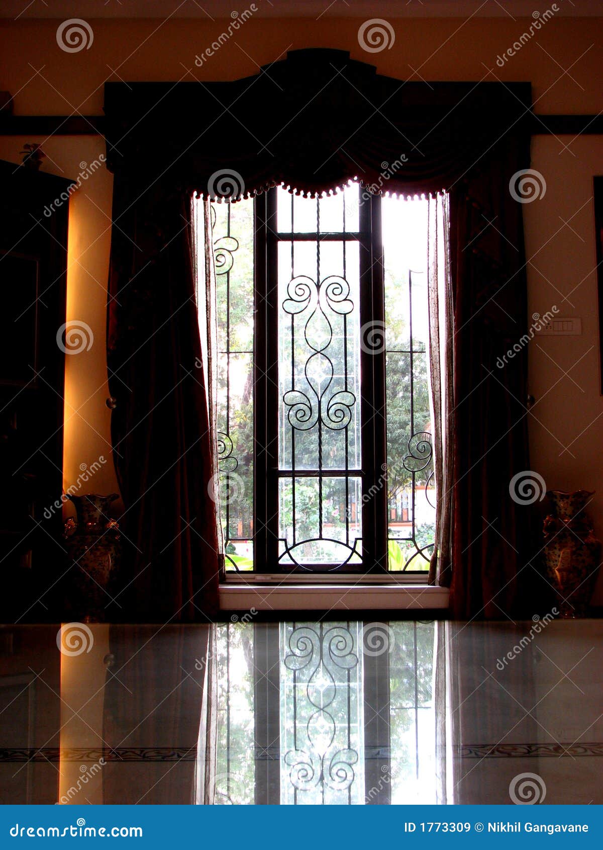 Curtains stock image. Image of floor, flat, classy, halls - 1773309