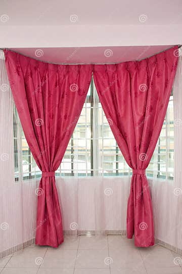 Curtains over window stock image. Image of open, decorative - 17607303