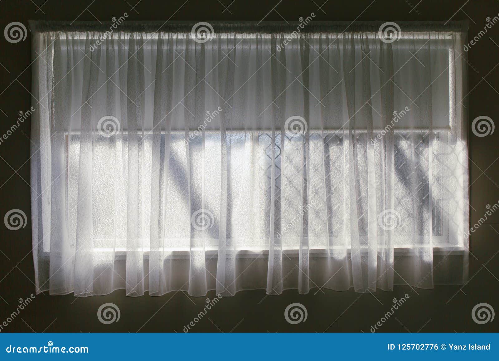 Sunlight through Curtains Indoor Stock Photo - Image of decor, design ...