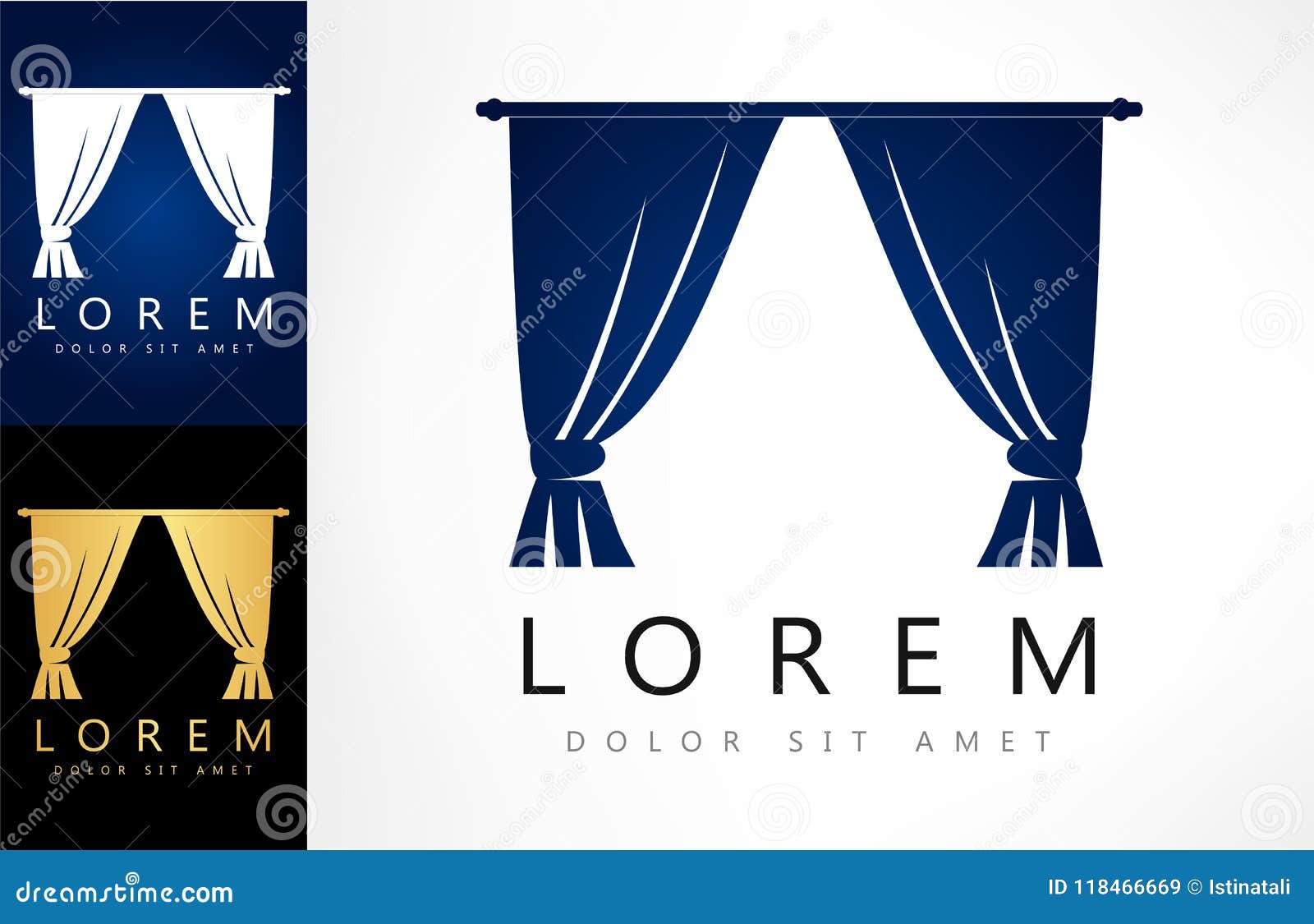 Curtains logo vector stock vector. Illustration of elegance - 118466669