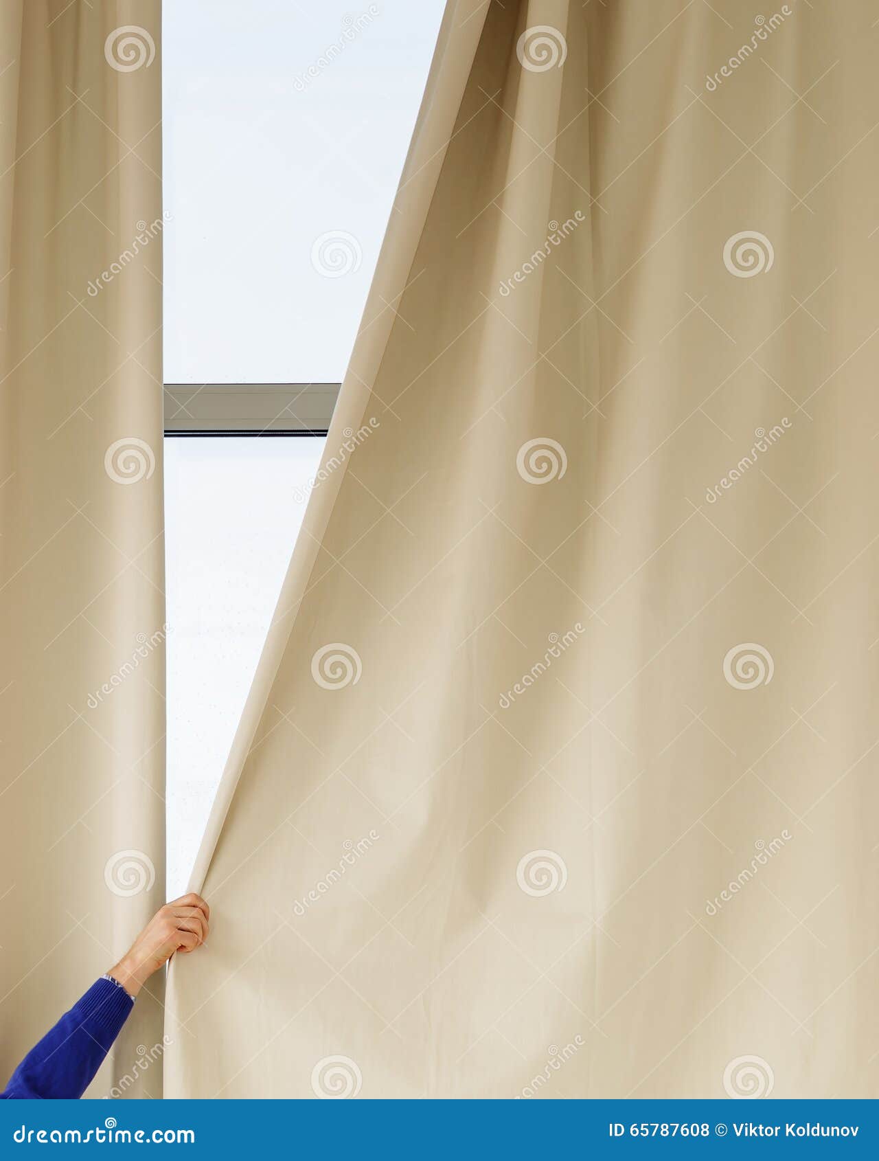 Curtains Window Hand Pushing Curtain Stock Photos - Free & Royalty-Free ...