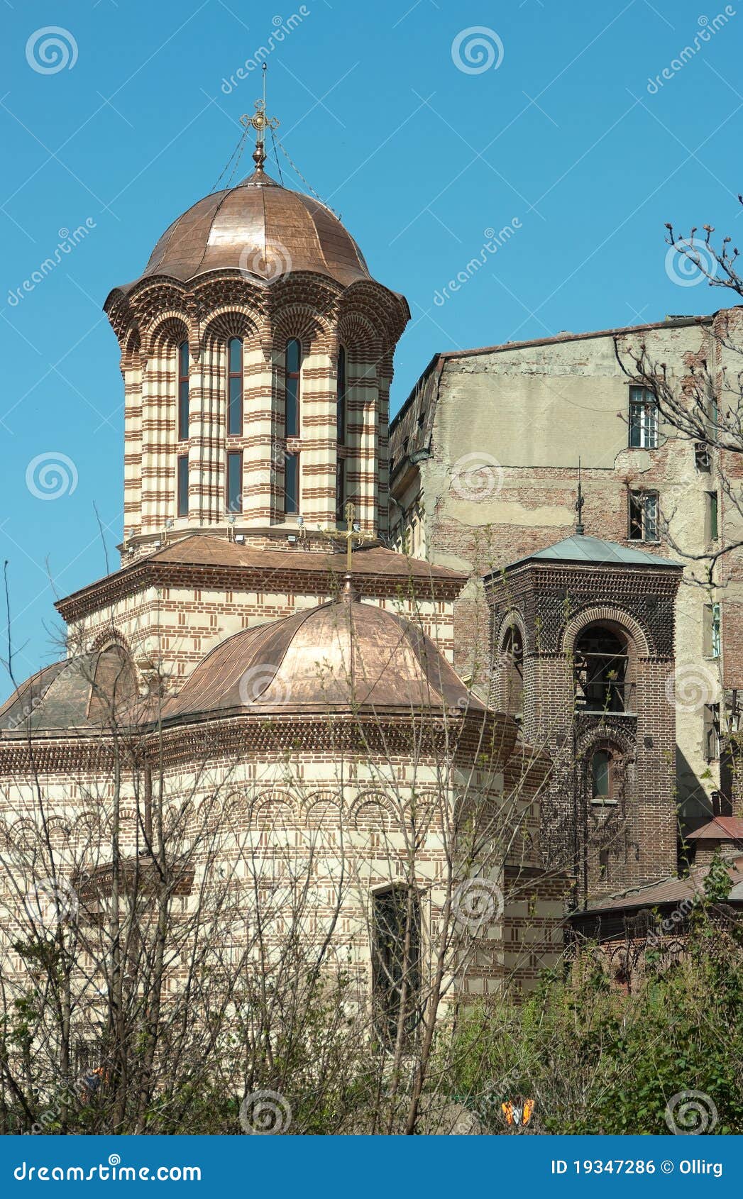 Curtea Veche Oldest Church in Bucharest Stock Photo - Image of landmark ...