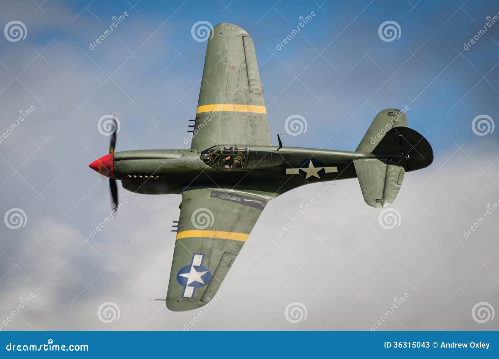 Curtiss P40 Warhawk stock image. Image of aircraft, plane - 36315043