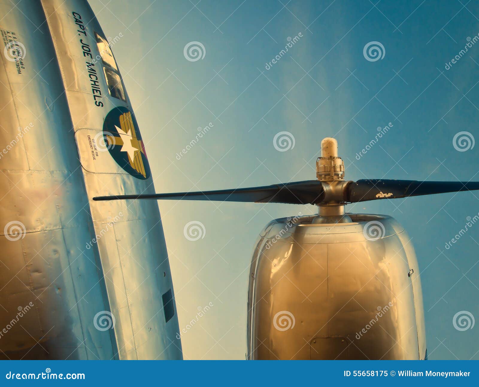 Curtiss-Wright C-46 Commando Stock Image - Image of aircraft, airplane ...