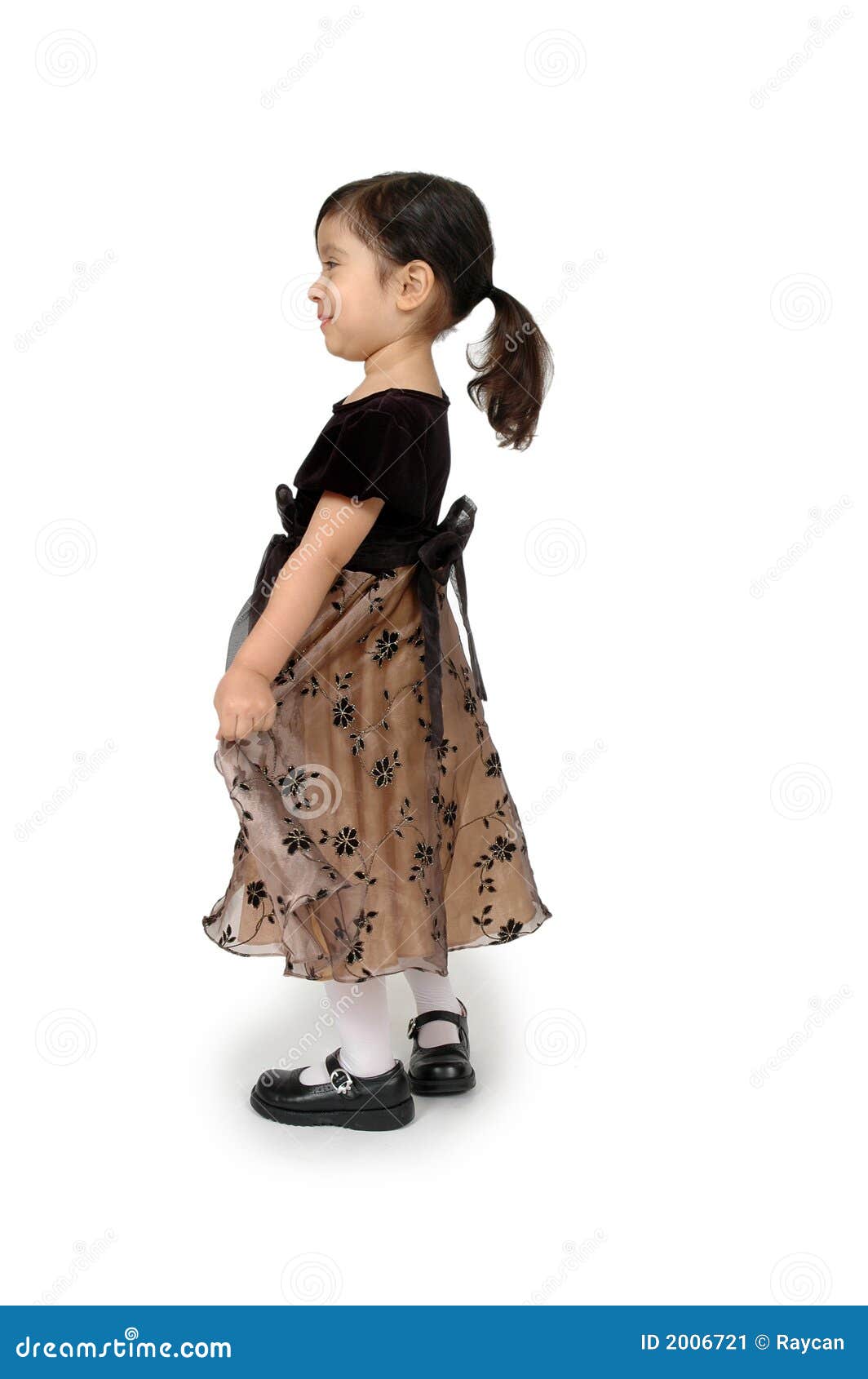 Curtsy Side View stock image. Image of dress, mexican - 2006721