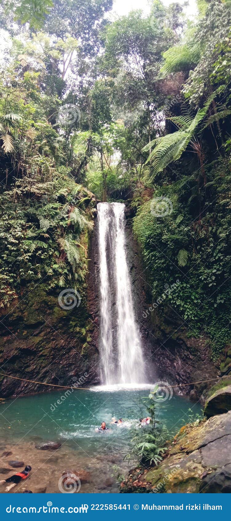 CURUG BOGOR INDONESIA stock image. Image of pamijahan - 222585441