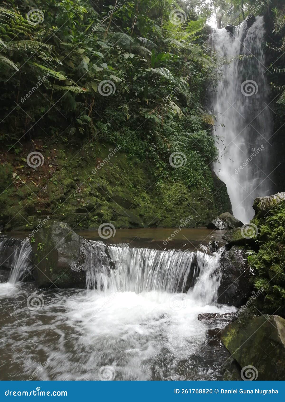 Curug Sadim Waterfalls stock photo. Image of waterfall - 261768820