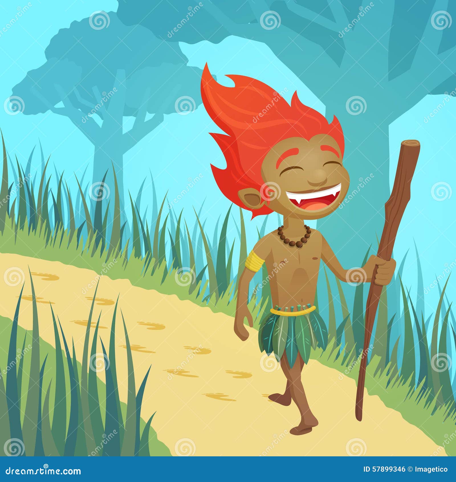 Curupira Vector Icon On White Background. Flat Vector Curupira Icon ...