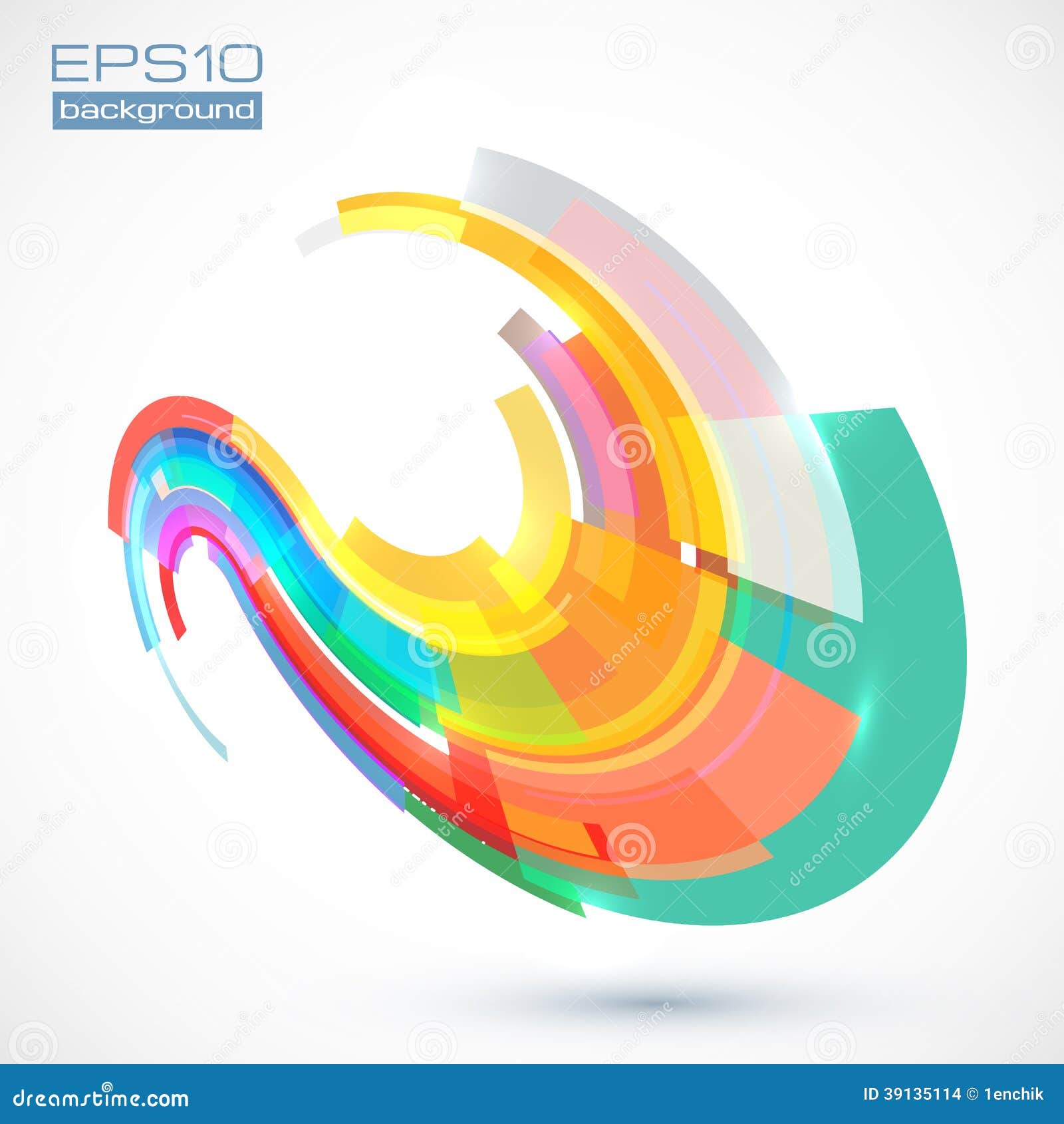 Curva Colorida Abstrata Do Vetor Ilustração do Vetor - Ilustração de ...