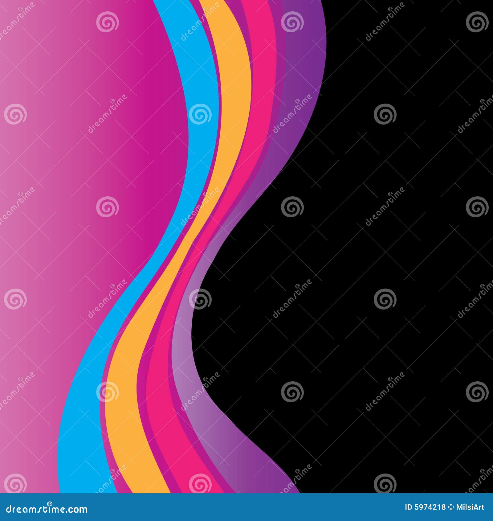 Curvas Abstractas Del Color Ilustración del Vector - Ilustración de ...