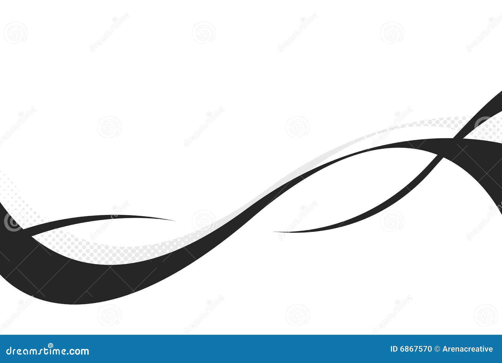 Curvas que fluyen 3D ilustración del vector. Ilustración de moderno ...