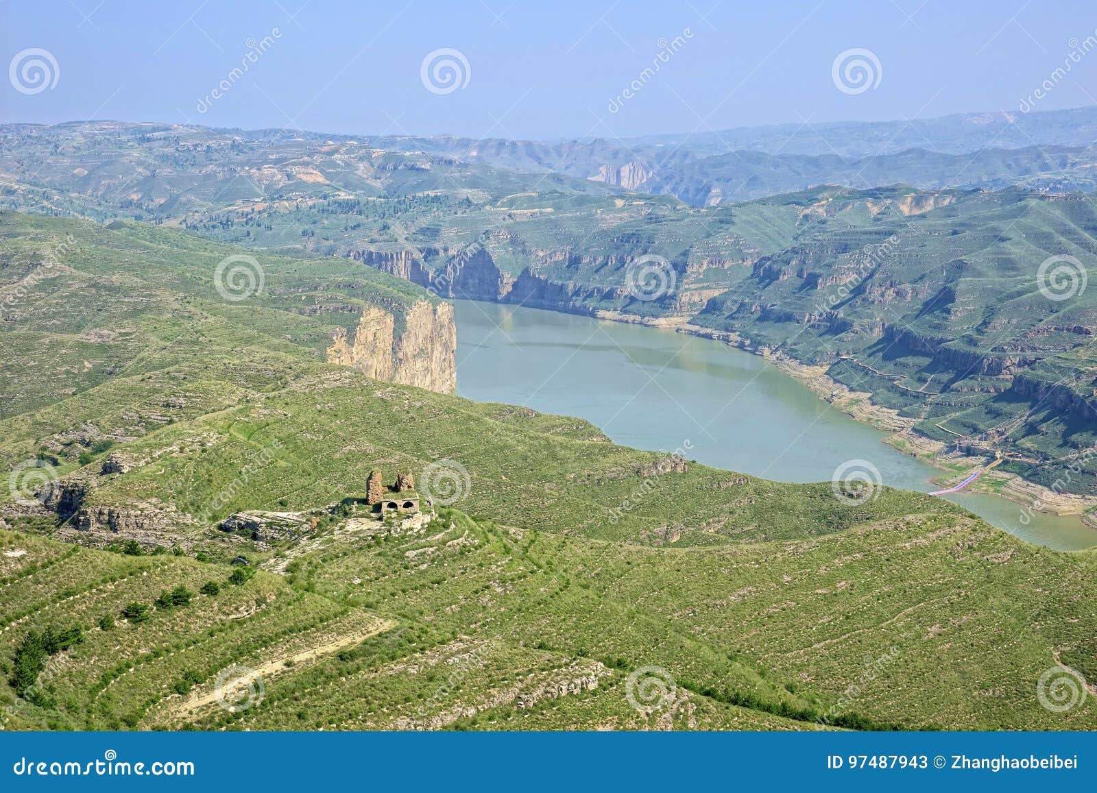 Curvatura di Qiankun immagine stock. Immagine di montagne - 97487943