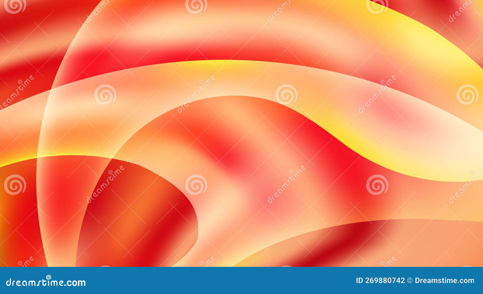 Curvature. Abstract Orangy Red Background. Vector Graphics by Saturated ...
