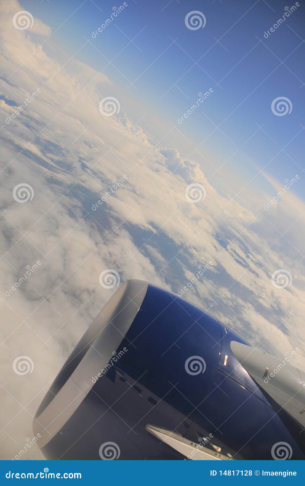 Curvature of the Earth (Airplane Window View) Stock Photo - Image of ...