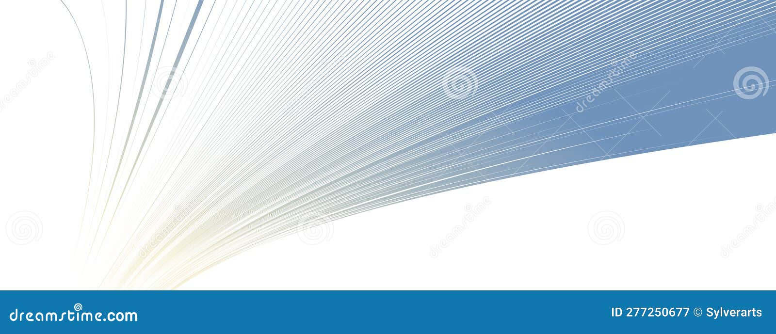 Curvature of Space Vector Abstract Art Background, 3D Linear Flow ...