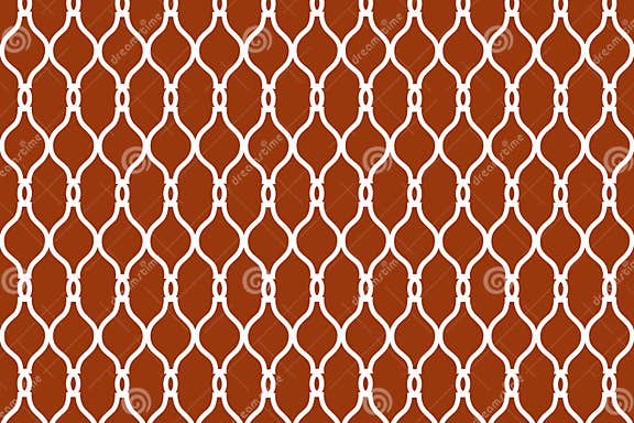 Connecting Curve Net Pattern on a Brown Background Stock Illustration ...