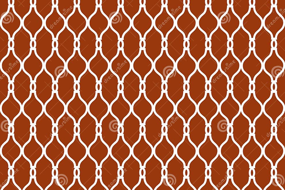 Connecting Curve Net Pattern on a Brown Background Stock Illustration ...